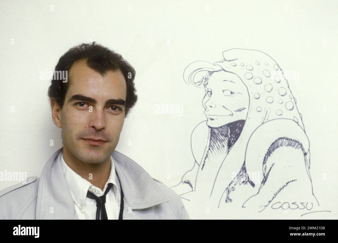 MME4760274 Lucca, 1986. Italian cartoonist Ugolino Cossu/Lucca, 1986 ...