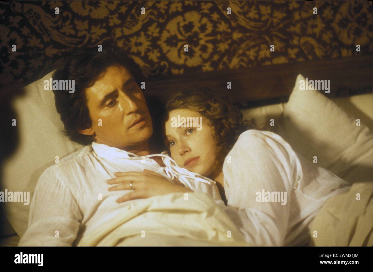 MME4761586 Actors Audrey Matson and Gabriel Byrne on the set of the TV ...