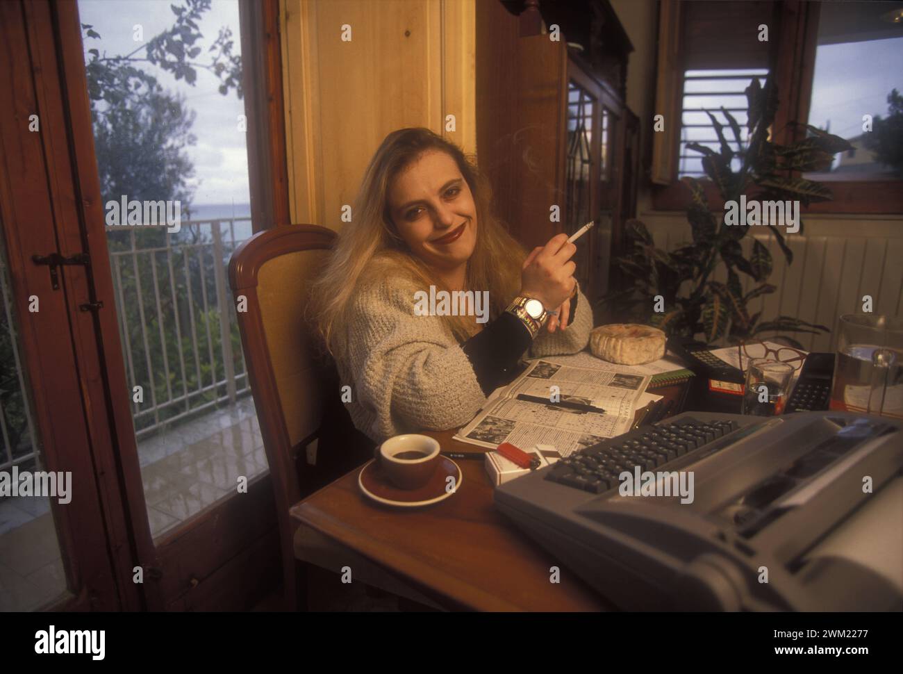 MME4764918 Licata (Agrigento), 1995. Italian writer Lara Cardella in ...