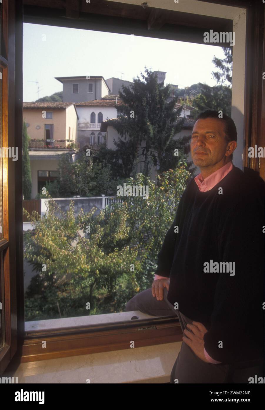 MME4766076 Montichiari, Brescia, 1995. Italian writer Aldo Busi At a ...
