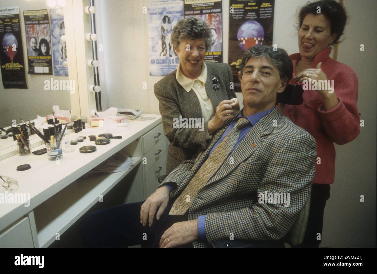 MME4767096 Rome, 1992. Italian politician Umberto Bossi before ...