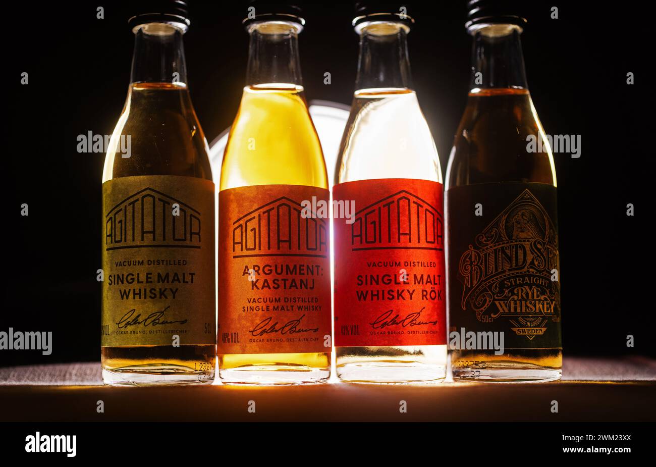 Agitator whisky from Arboga, Sweden Stock Photo - Alamy