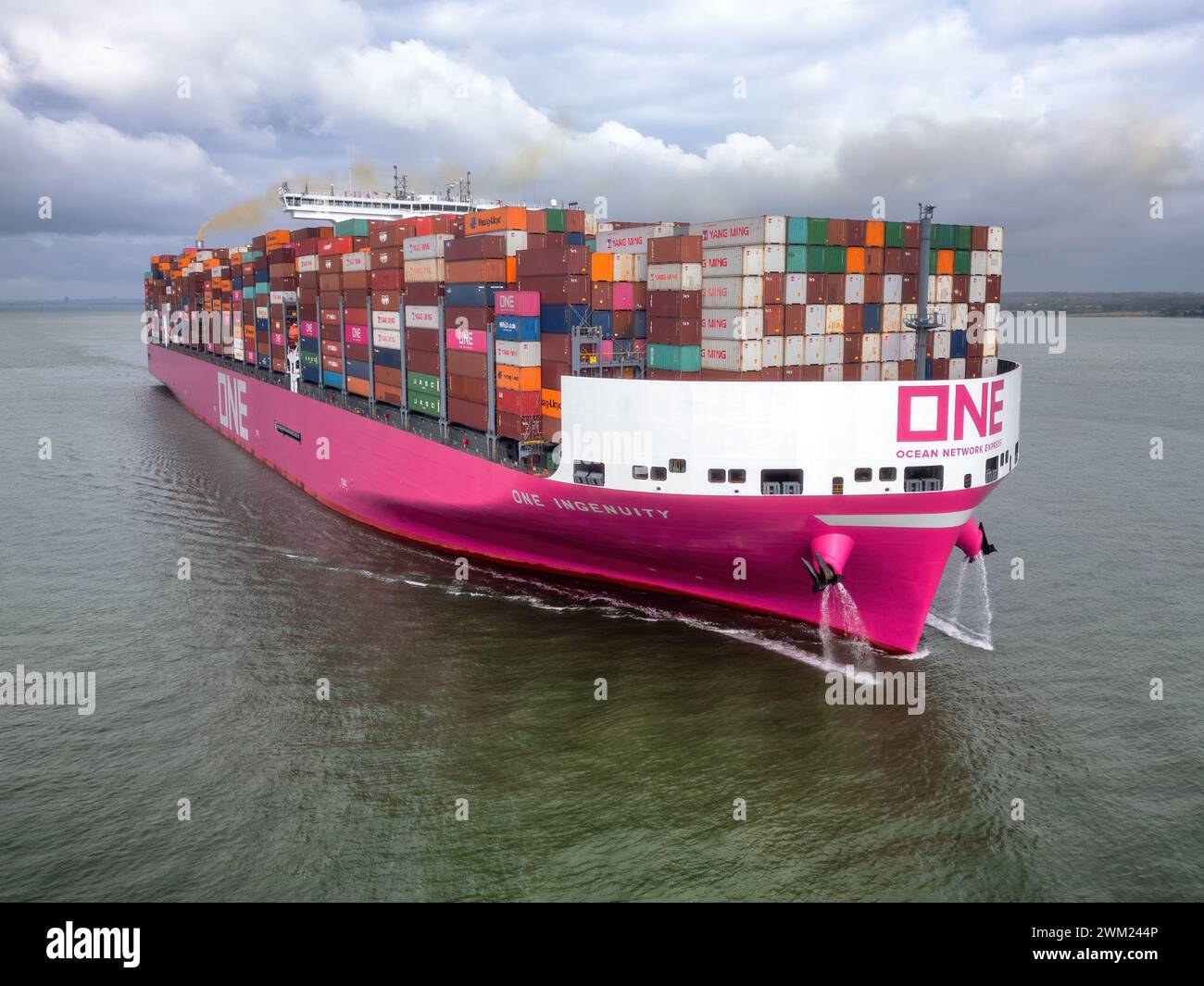 One Ingenuity is a 24,000 TEU class Megamax container ship deployed on ...