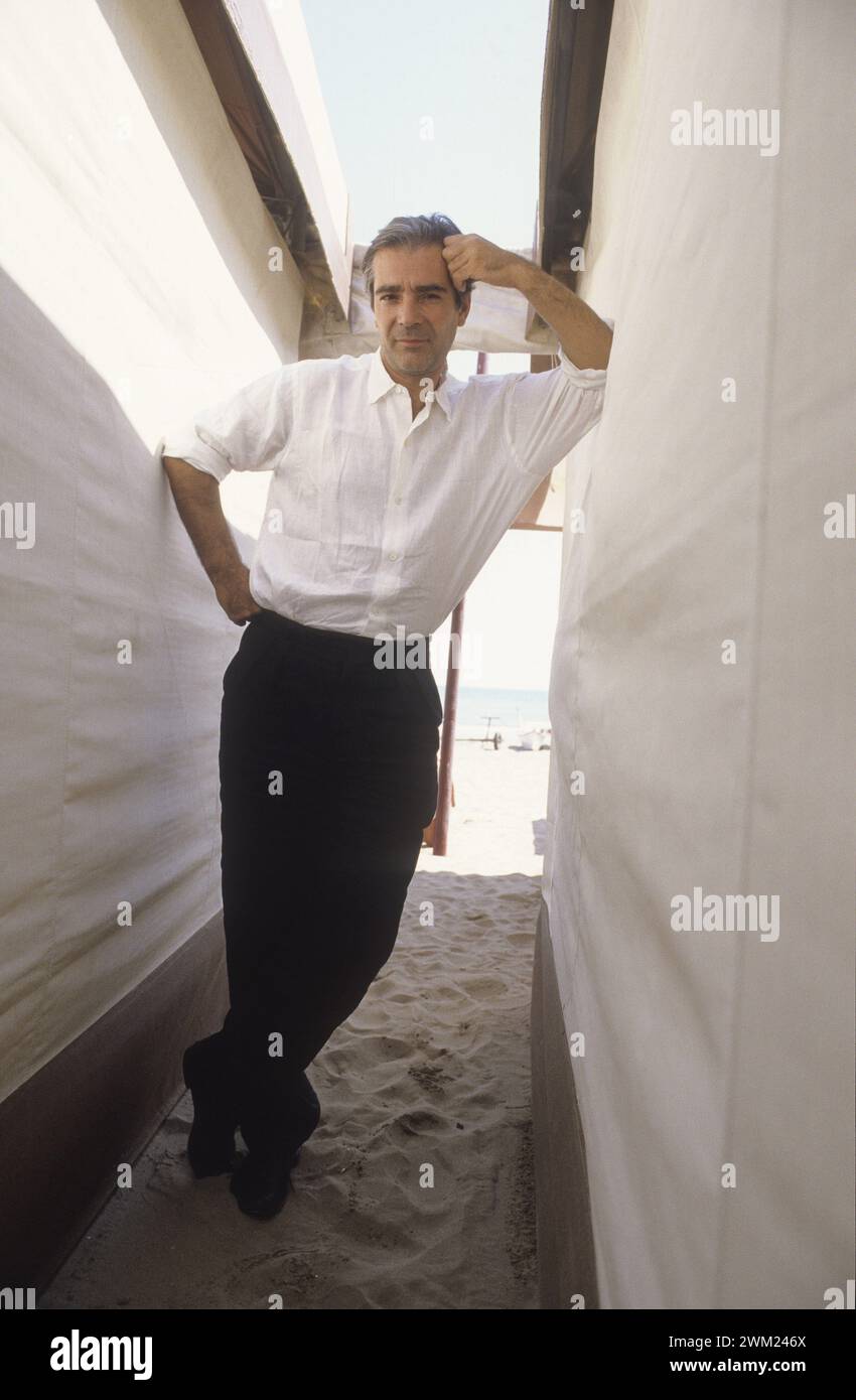 MME4774548 Venice Lido, Venice Film Festival 1986. French actor Pierre ...