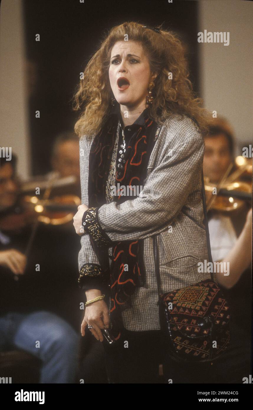 MME4775601 Reggio Emilia, 29/04/1991. Soprano June Anderson during the ...