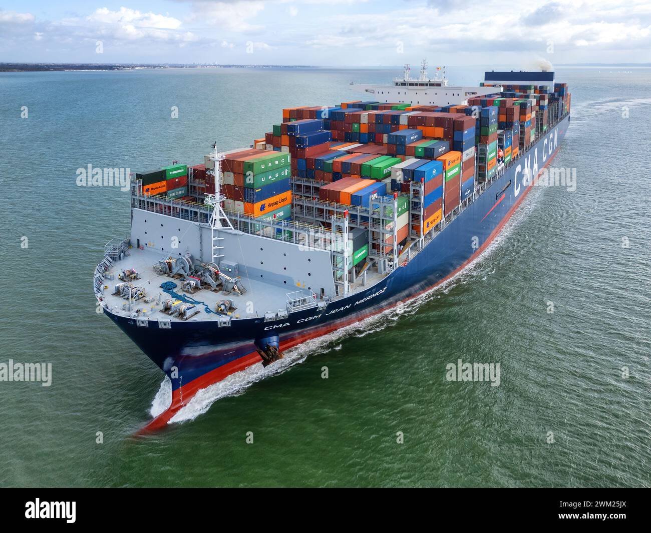 CMA CGM Jean Mermoz is a 21,000 TEU Antoine de Saint-Exupéry class ...