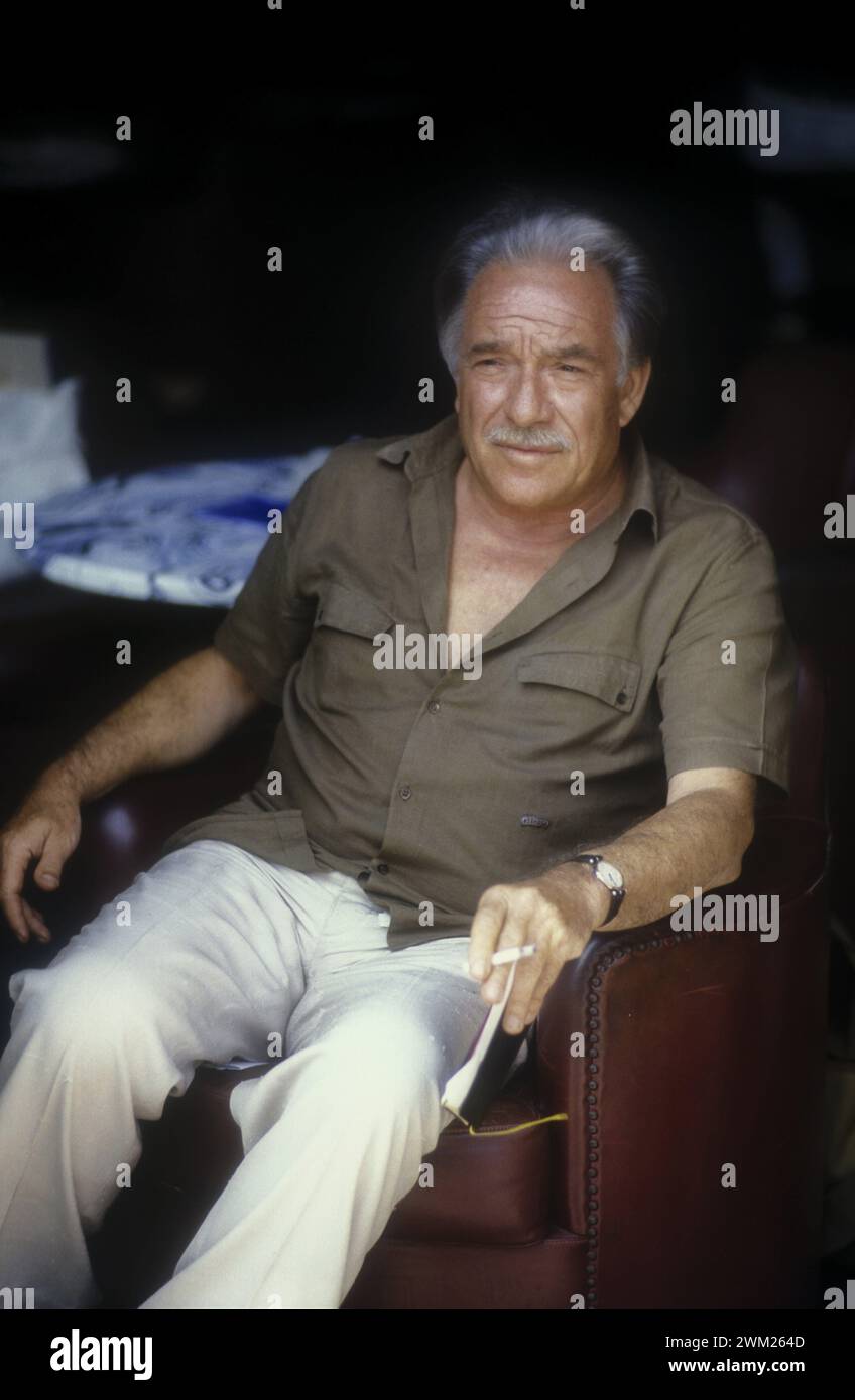 MME4784970 Venice Lido, Venice Film Festival 1987. Italian actor Ugo ...