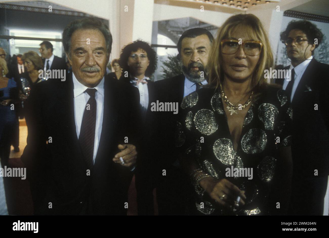 MME4785056 Venice Lido, Venice Film Festival 1987. Italian actor Ugo ...