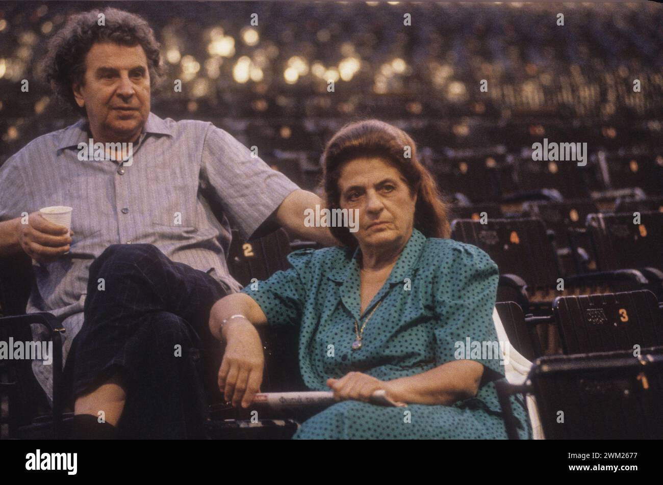 MME4785615 Rome, Baths of Caracalla, 1991. Greek composer Mikis ...