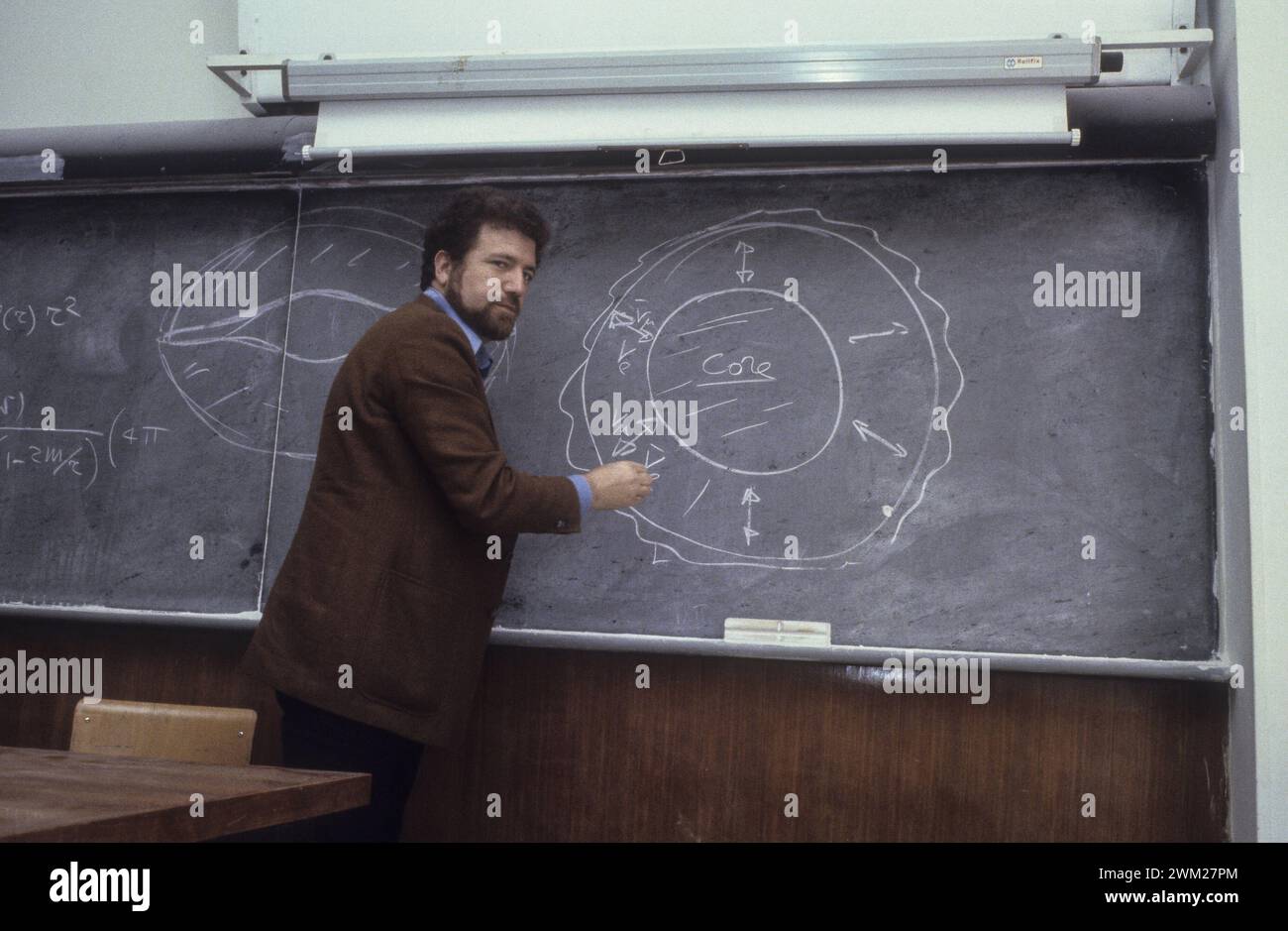 MME4794710 Rome, La Sapienza University, 1981. Italian physicist Remo ...