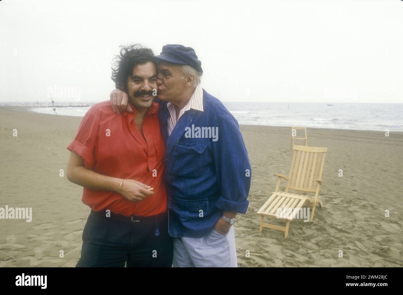 MME4799920 Venice Film Festival 1986. Director Benito Rabal with his ...