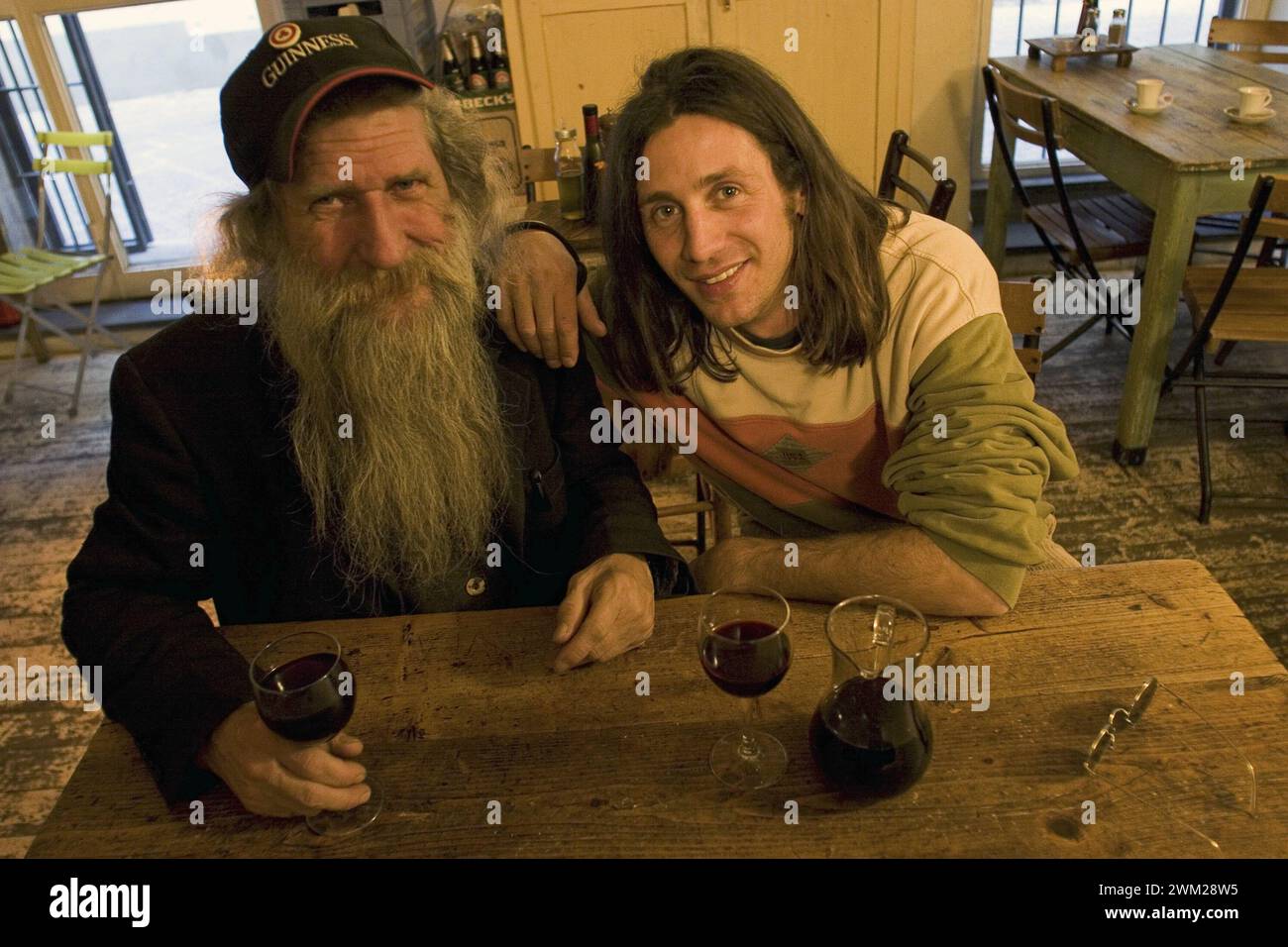MME4801562 Italian singer-songwriter Giuseppe Povia and his friend Hans ...