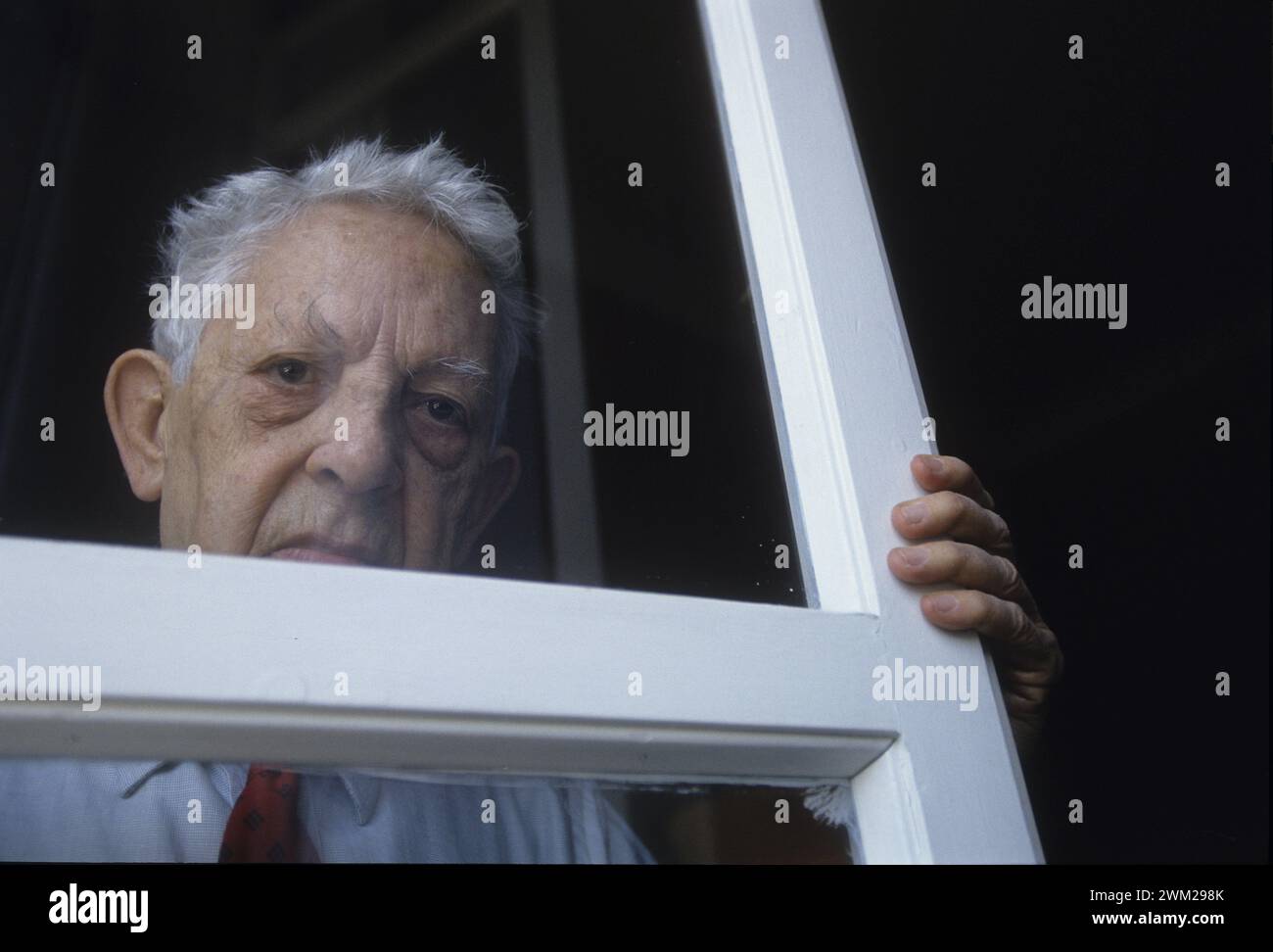 MME4803709 Rome, 1994. Italian composer Goffredo Petrassi in his home ...