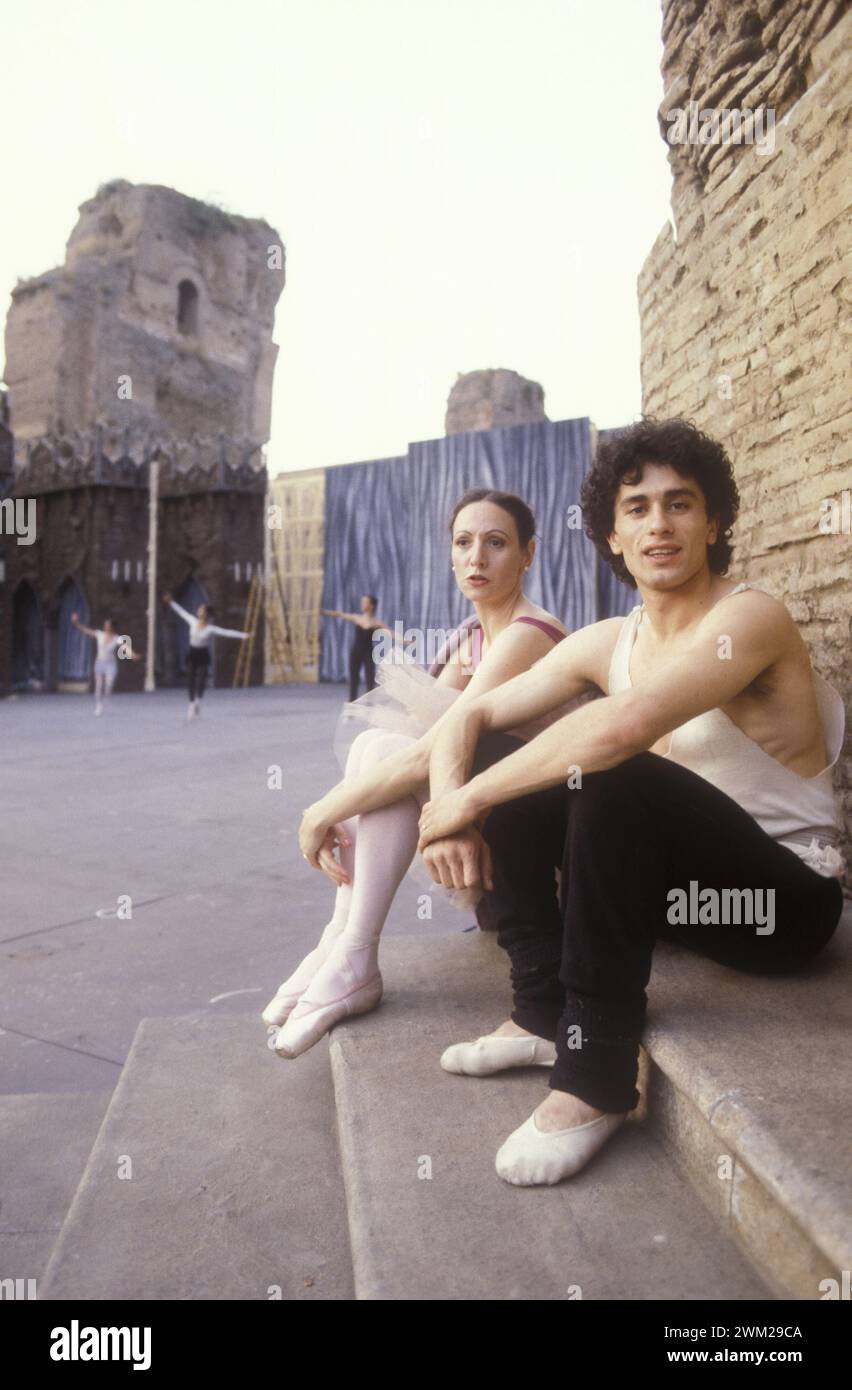 MME4804850 Rome, Baths of Caracalla, 1984. Ballet dancers Margherita ...