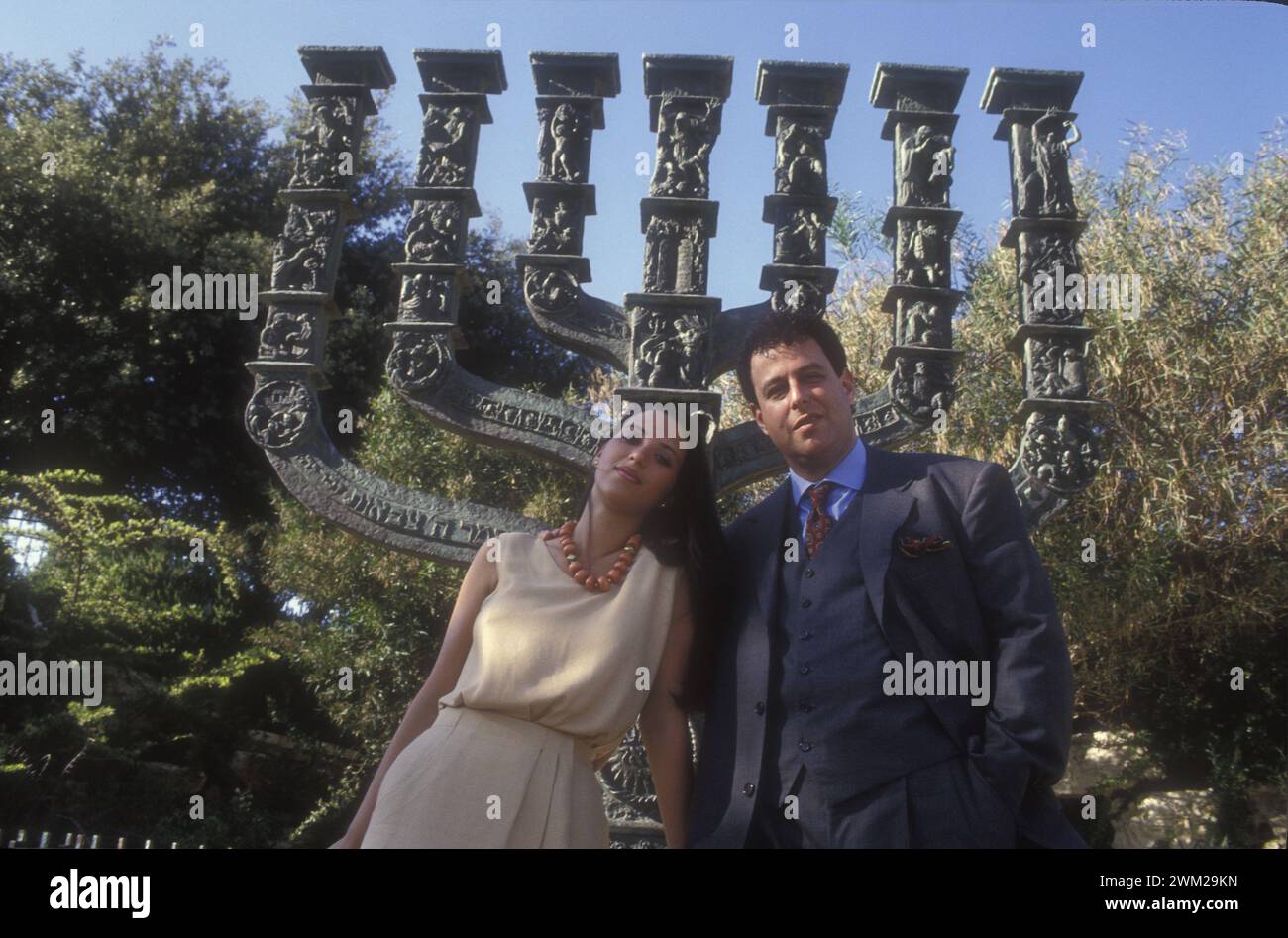 MME4806677 Jerusalem, 1991. Israeli conductor Daniel Oren and his wife ...