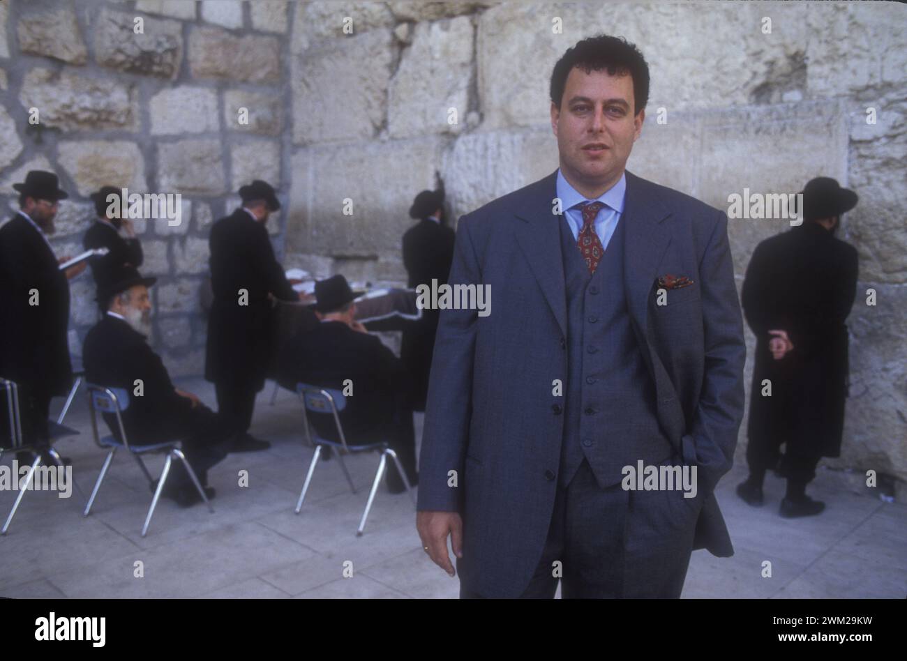 MME4806629 Jerusalem, 1991. Israeli conductor Daniel Oren at the Crying ...