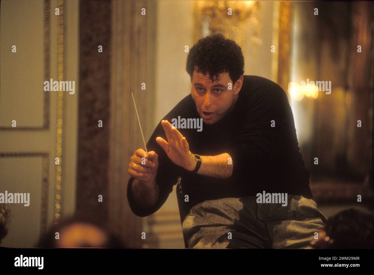 MME4806740 Venice, La Fenice Theater, 1991. Israeli conductor Daniel ...