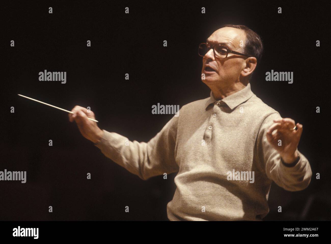 MME4809311 Rome, Pius XII Auditorium, 7-11-1998. Italian composer Ennio ...