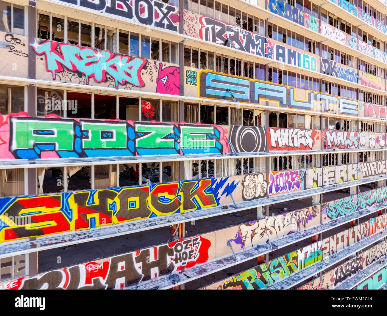 Miami, FL, USA - February 21, 2024: Aerial photo of the old Vitas ...