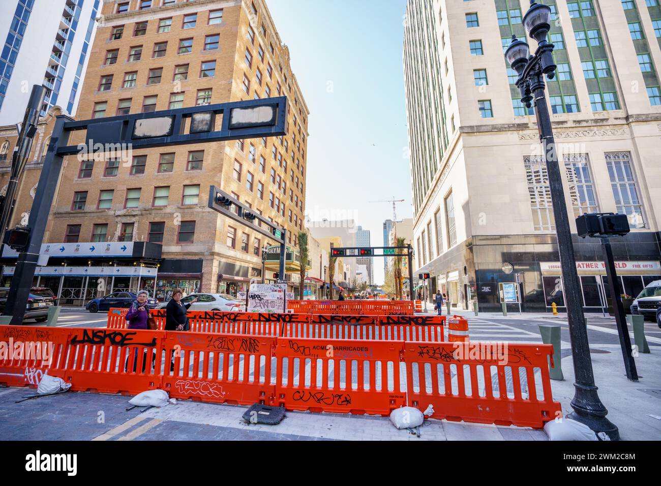 Miami, FL, USA - February 21, 2024: Construction at Downtown Miami ...