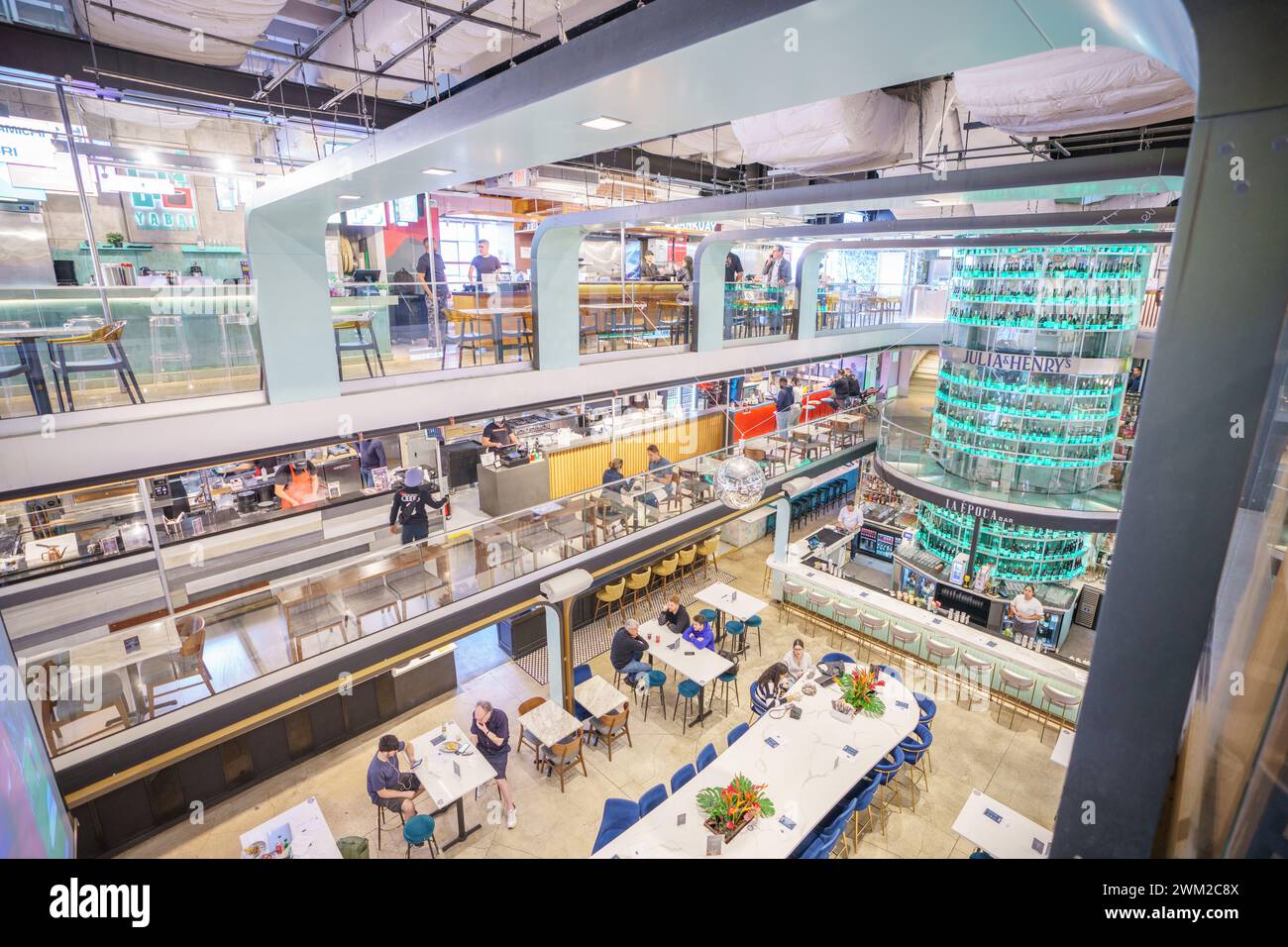 Miami, FL, USA - February 21, 2024: Interior photo Eatery Downtown ...