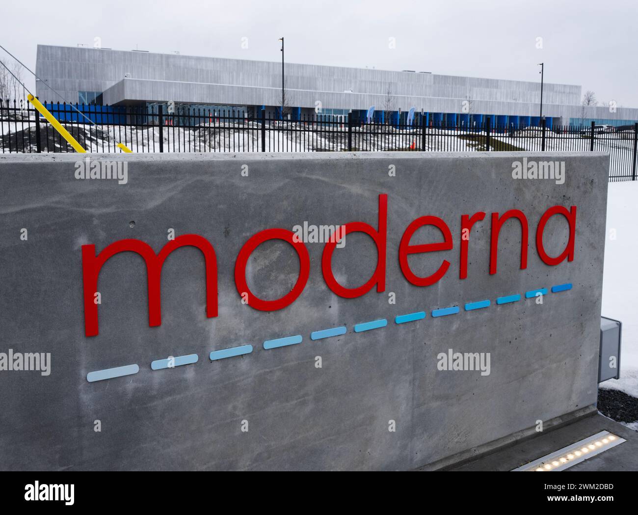 Laval, Canada. 23rd Feb, 2024. Moderna's soon to open vaccine ...