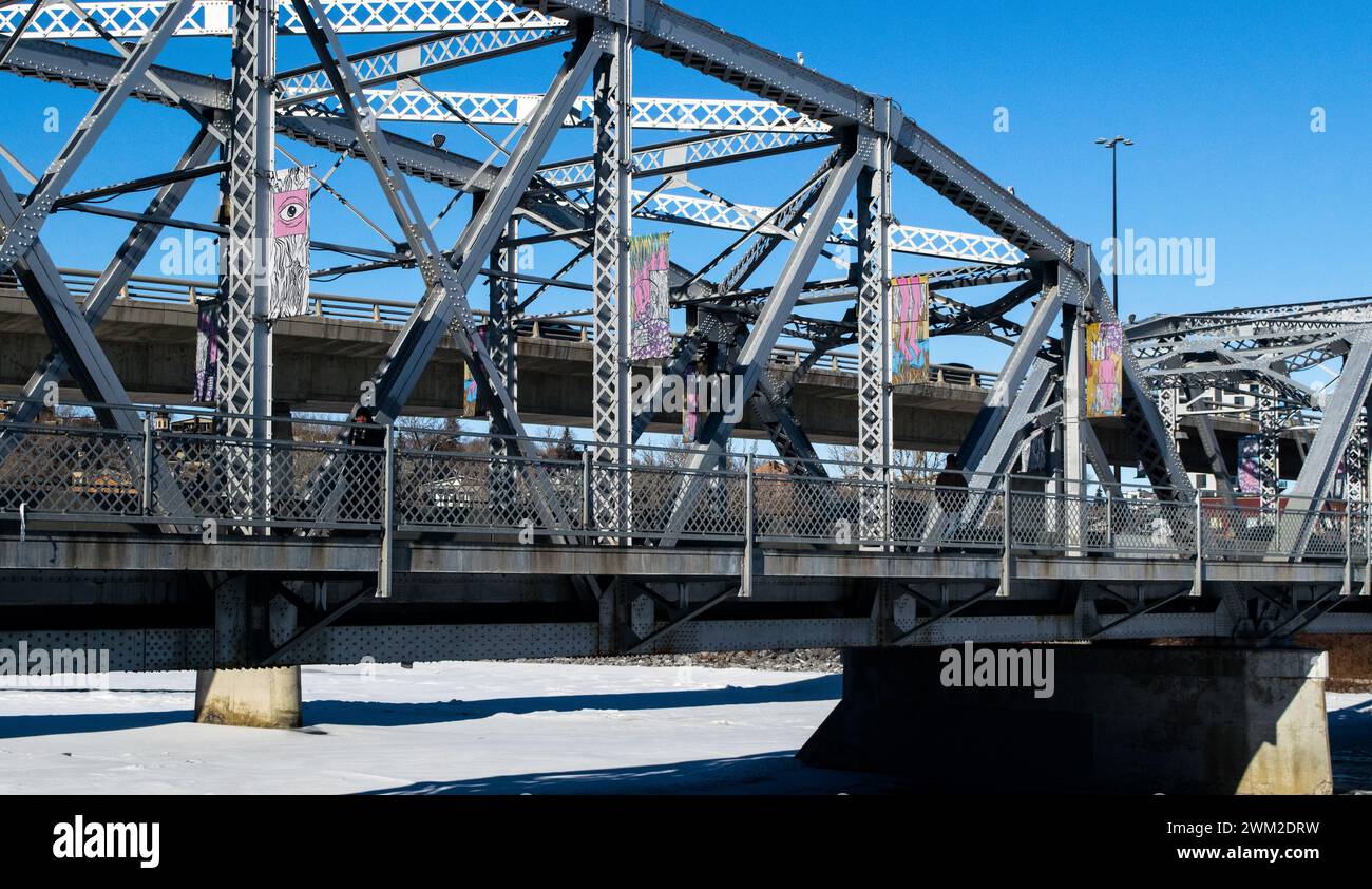 Bridge scene in Calgary Stock Photo - Alamy