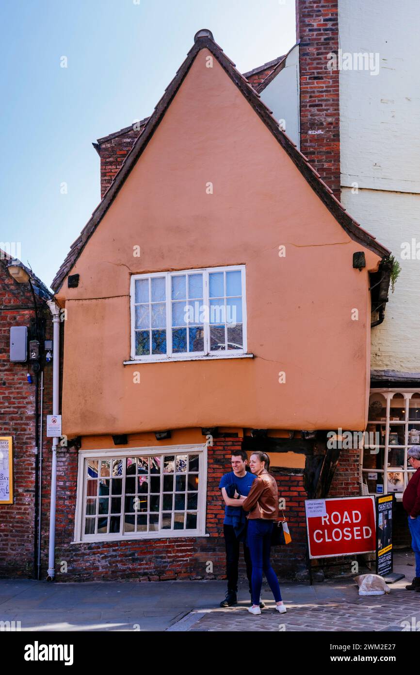 Medieval house deformed in King's Square. York, North Yorkshire ...
