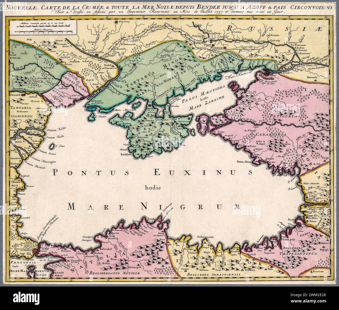 Black sea and sea of azov map hi-res stock photography and images - Alamy