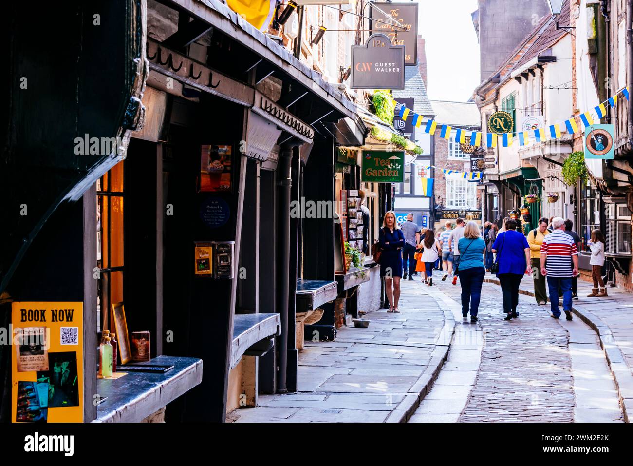 The Shambles is a historic street in York, England, featuring preserved ...