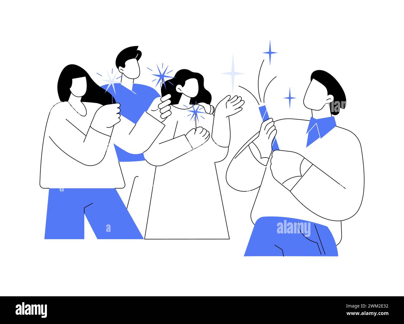 After party isolated cartoon vector illustrations Stock Vector Image ...