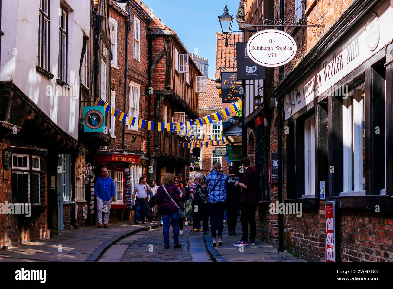 The Shambles is a historic street in York, England, featuring preserved ...