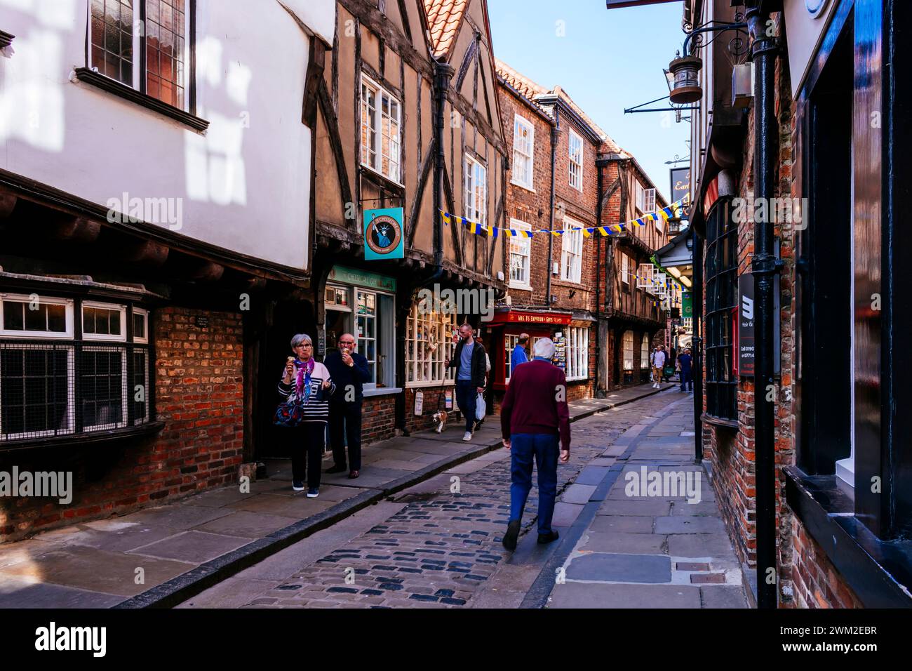 The Shambles is a historic street in York, England, featuring preserved ...