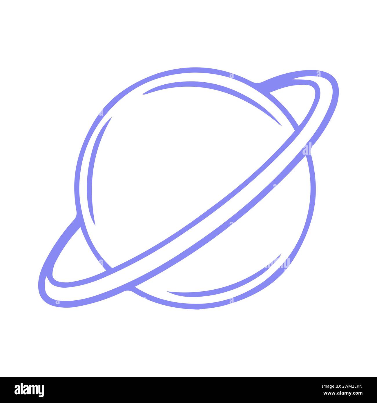 Saturn planet space line hi-res stock photography and images - Alamy