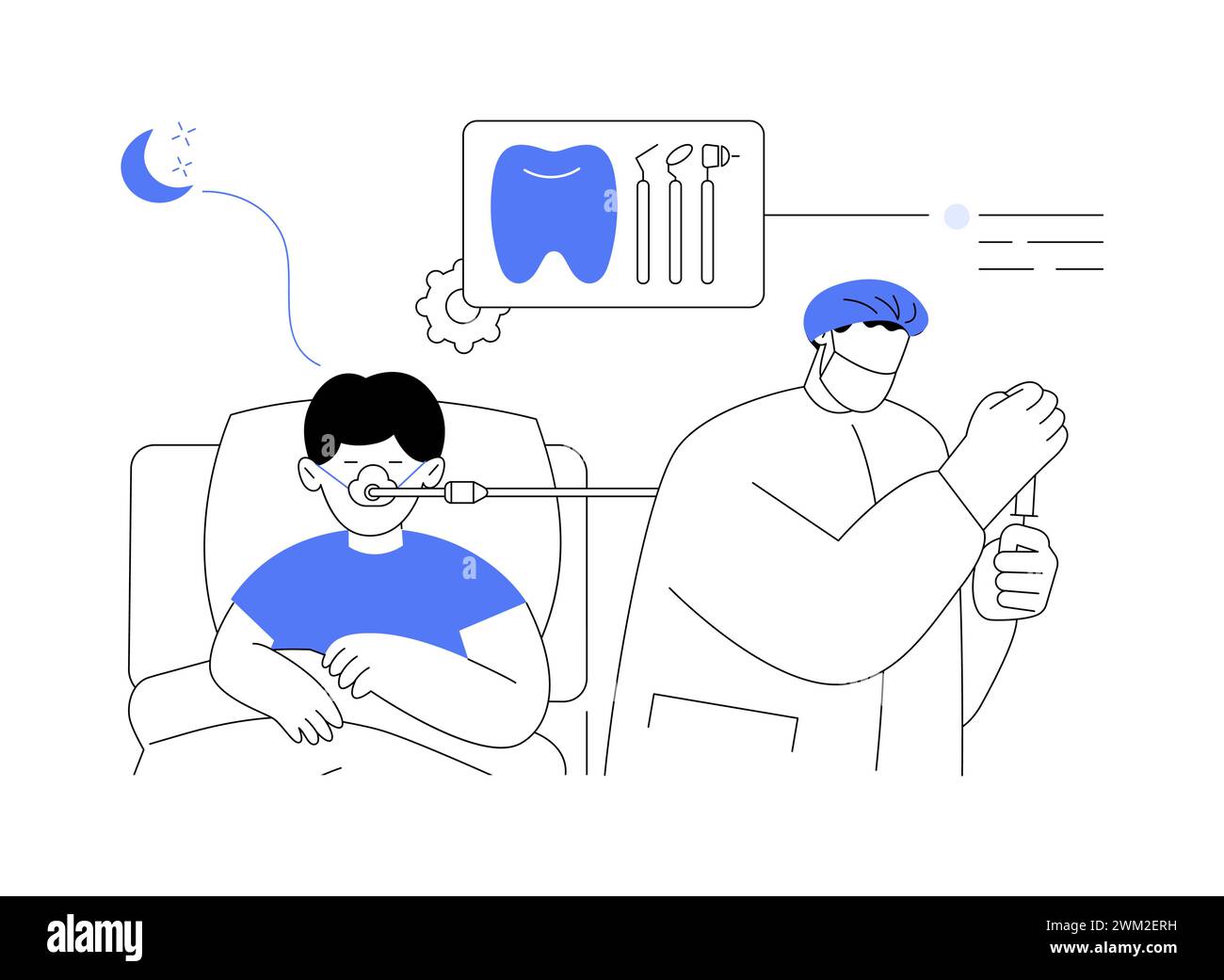 Sedation dentistry abstract concept vector illustration Stock Vector ... Sedation dentistry abstract concept vector illustration Stock Vector ...