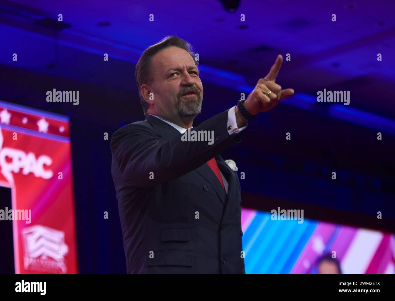 National Harbor, Maryland, USA. 23rd Feb, 2024. Sebastian Gorka at the ...