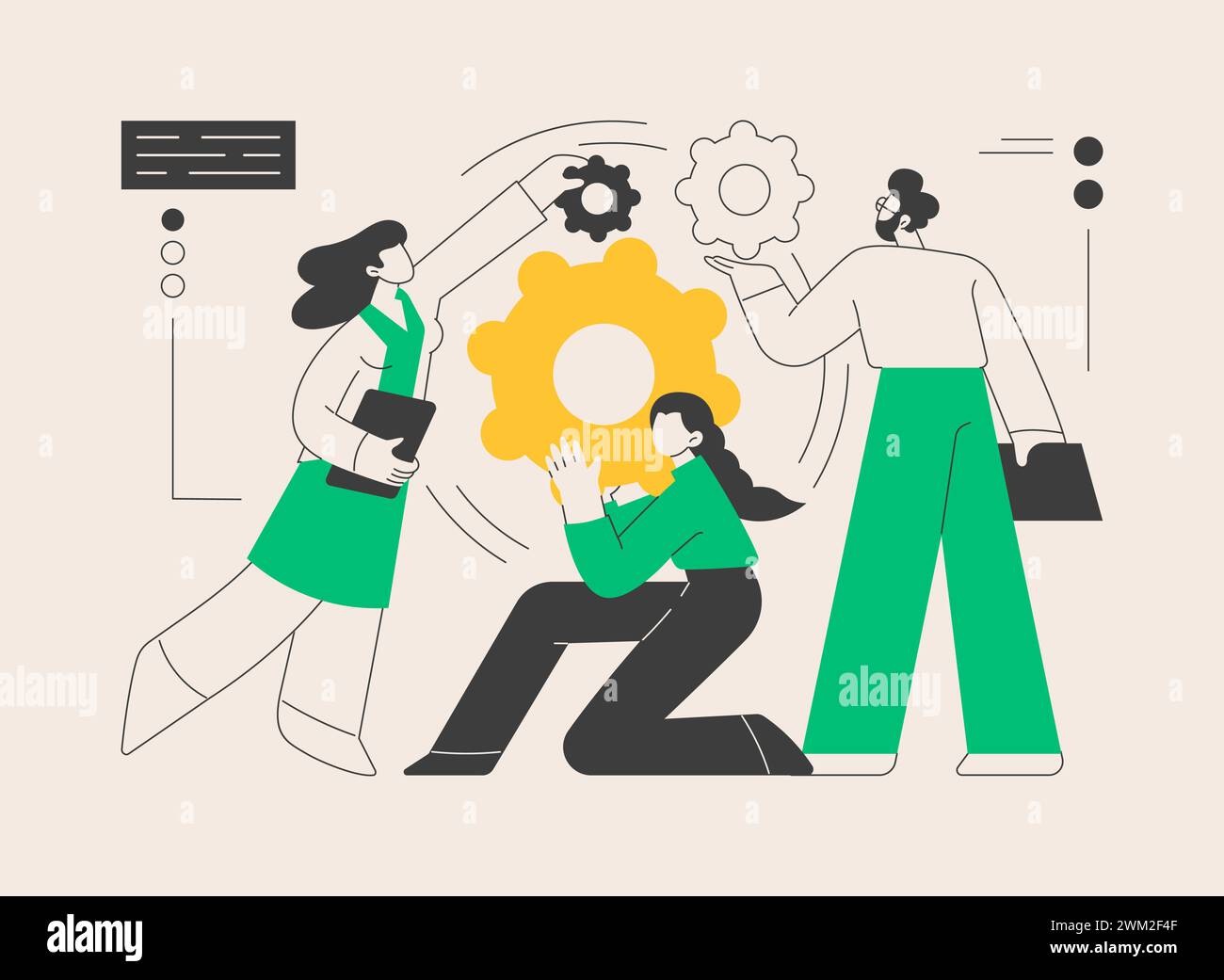 Dedicated team abstract concept vector illustration Stock Vector Image ...