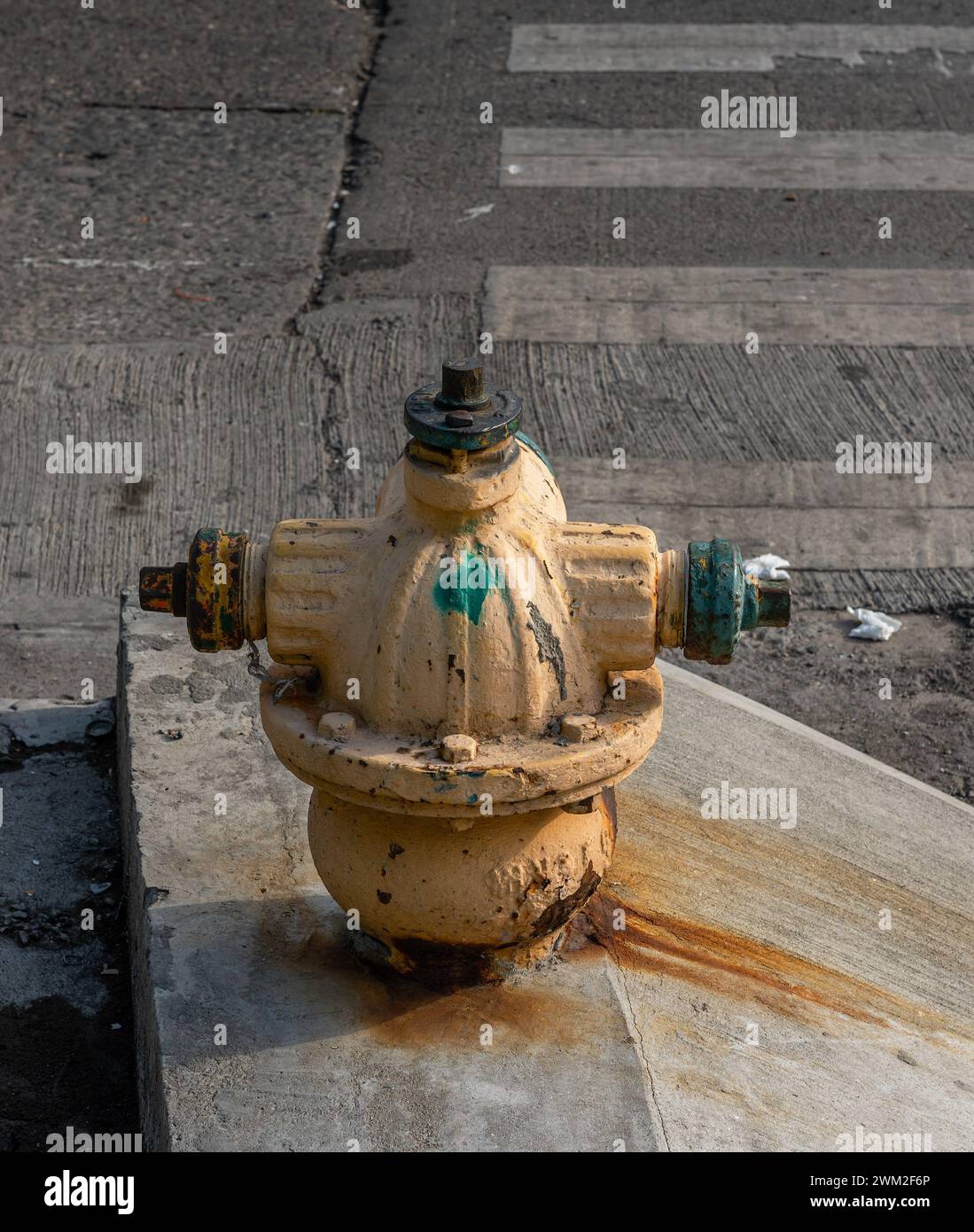 Old roadside fire hydrant in Panama City Stock Photo - Alamy