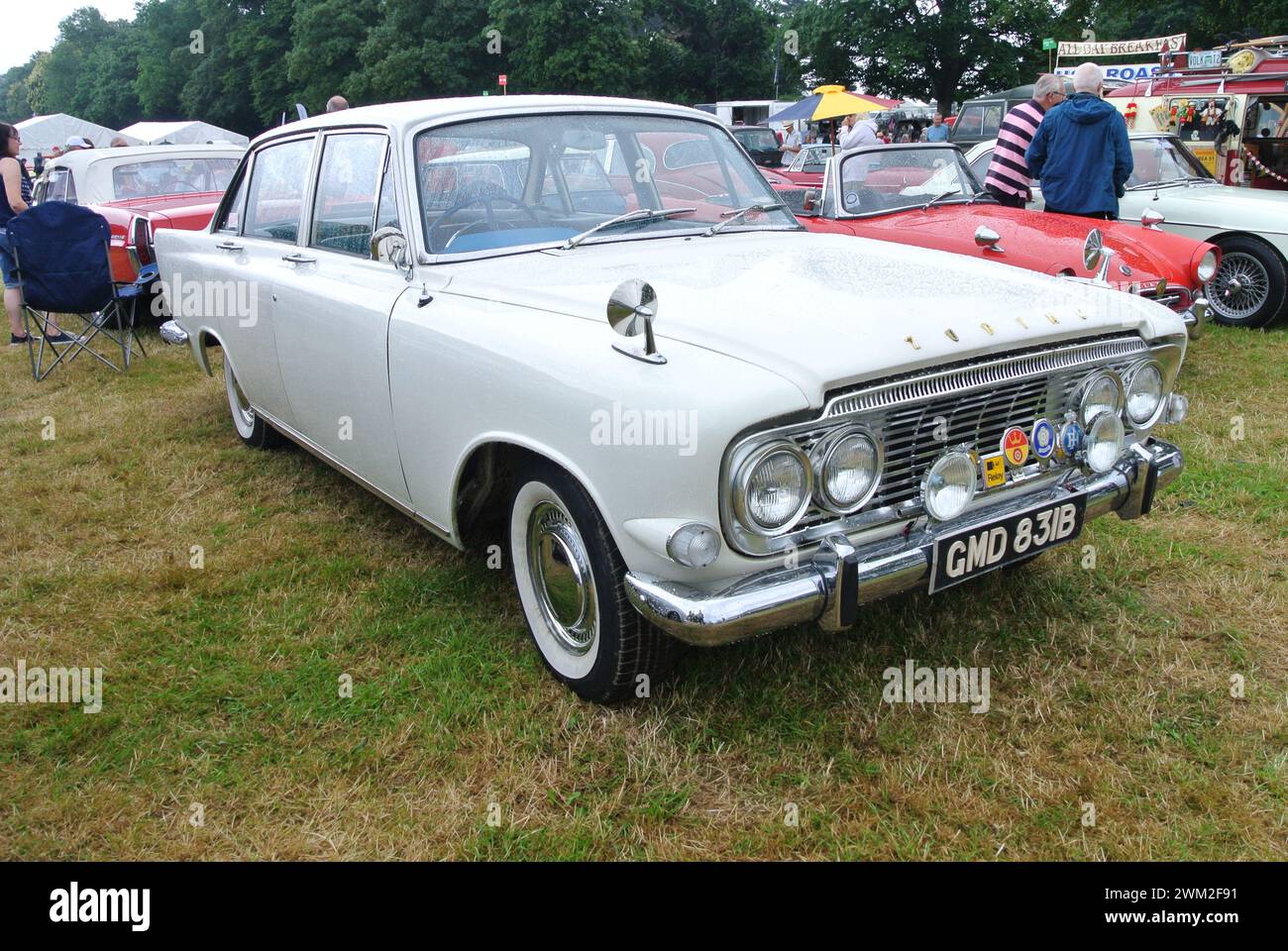 A 1964 Ford Zodiac parked on display at the 48 Historic Vehicle ...