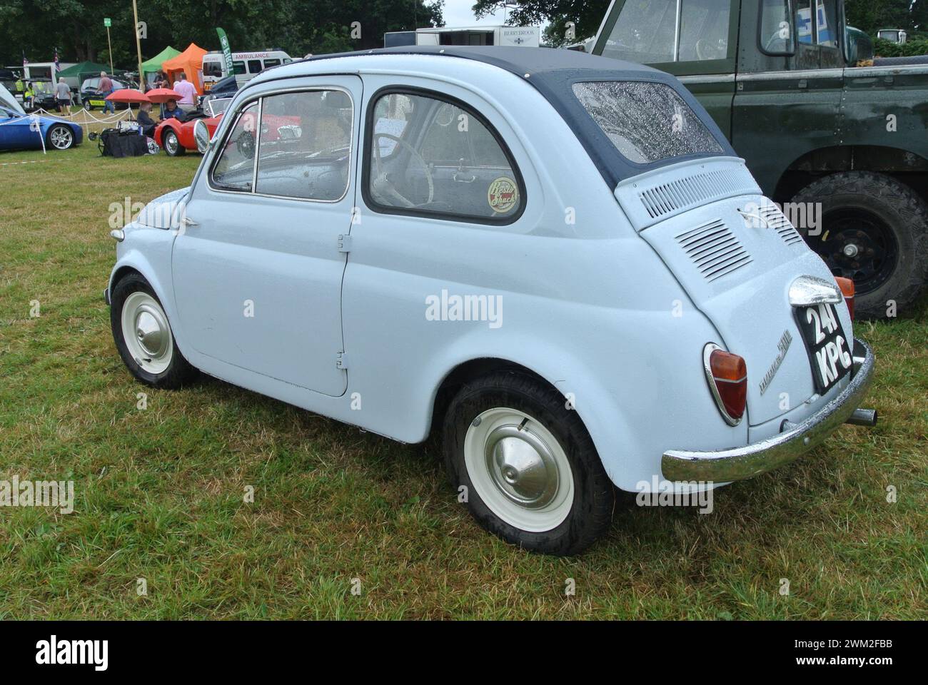 A 1959 Fiat 500N parked on display at the 48th Historic Vehicle ...