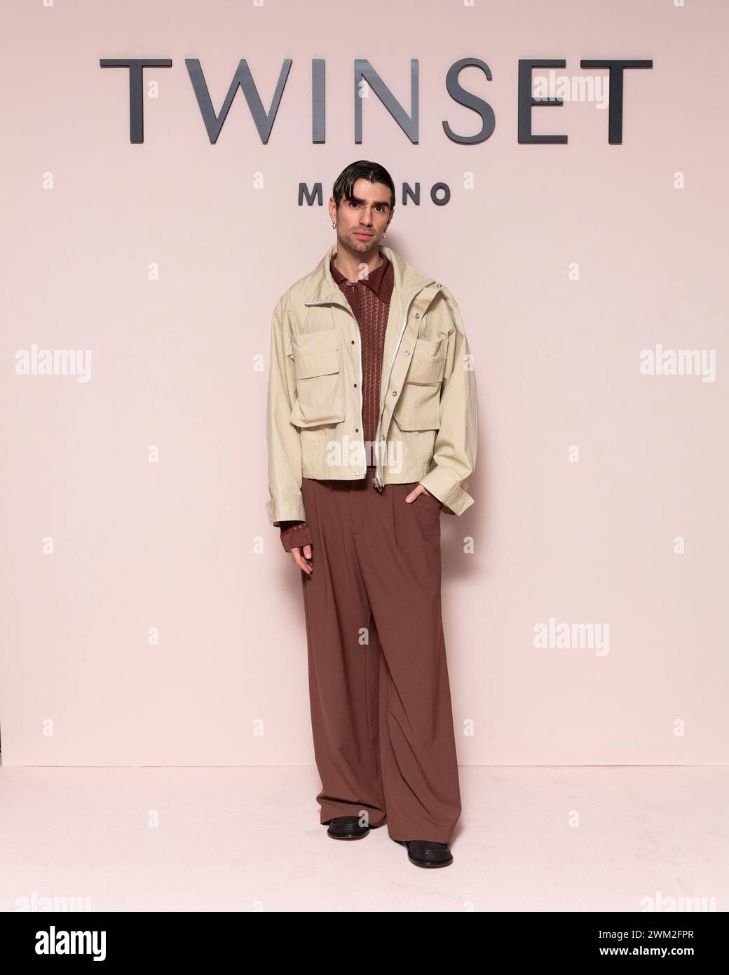 Luigi Giaretti Milan Fashion Week - Women F/W 2024-25 Twinset fashion show Backdrop Milan, Italy ...