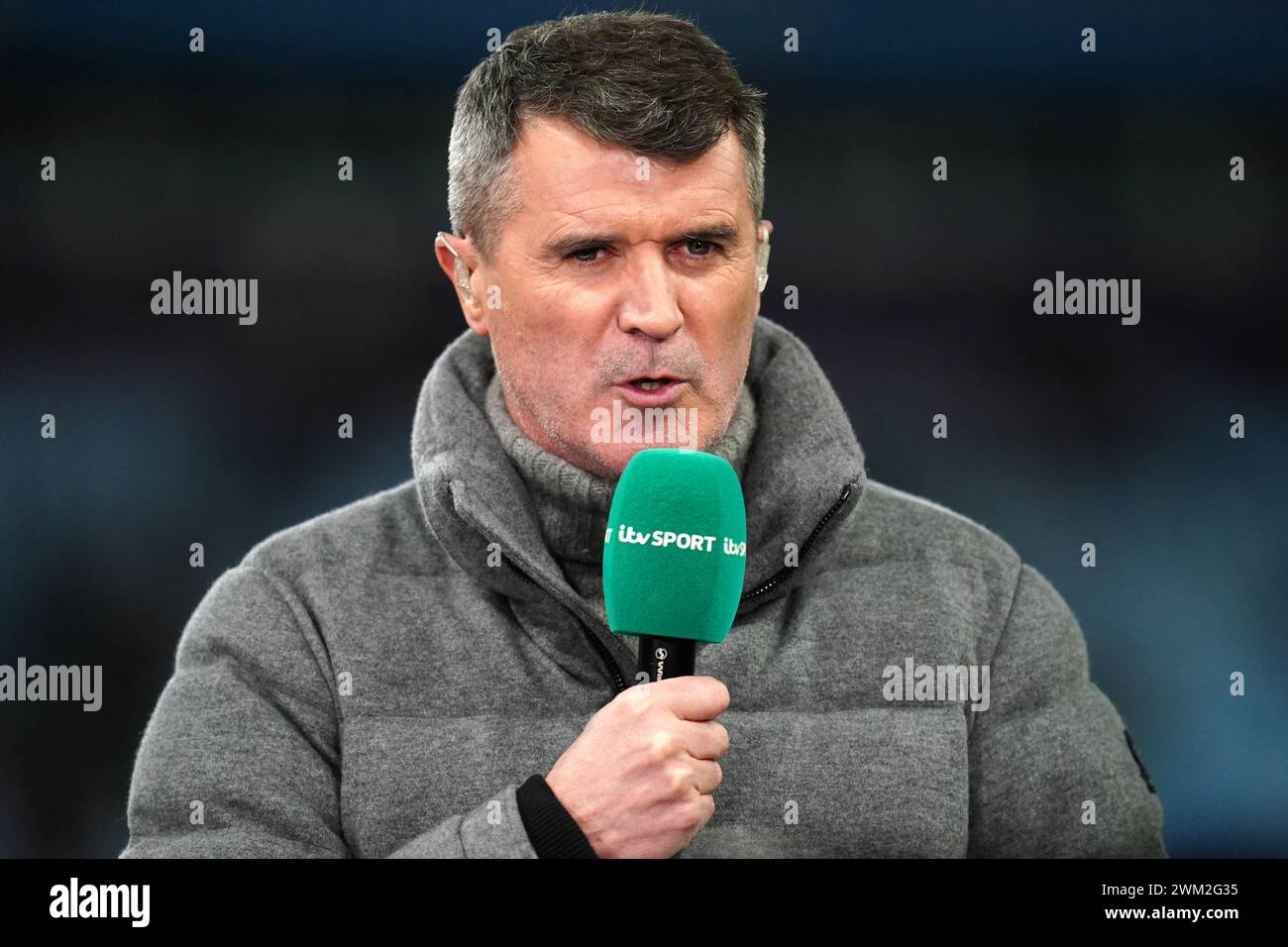 Commentor and former player Roy Keane before the Emirates FA Cup fourth ...