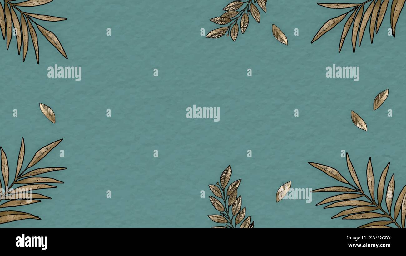 Backgrounds. Gilded Paper Plants. (It can also be used vertically Stock ...