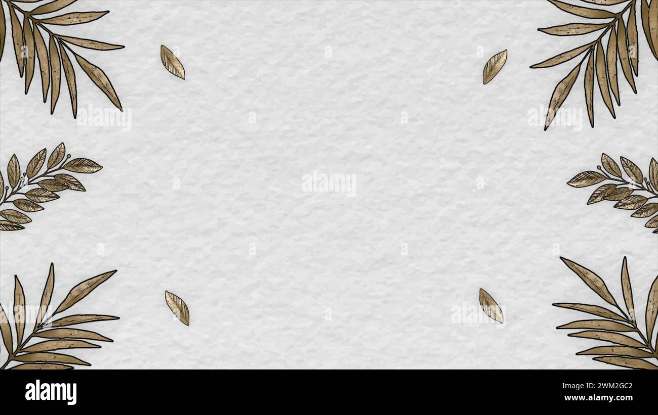 Backgrounds. Gilded Paper Plants. (It can also be used vertically Stock ...