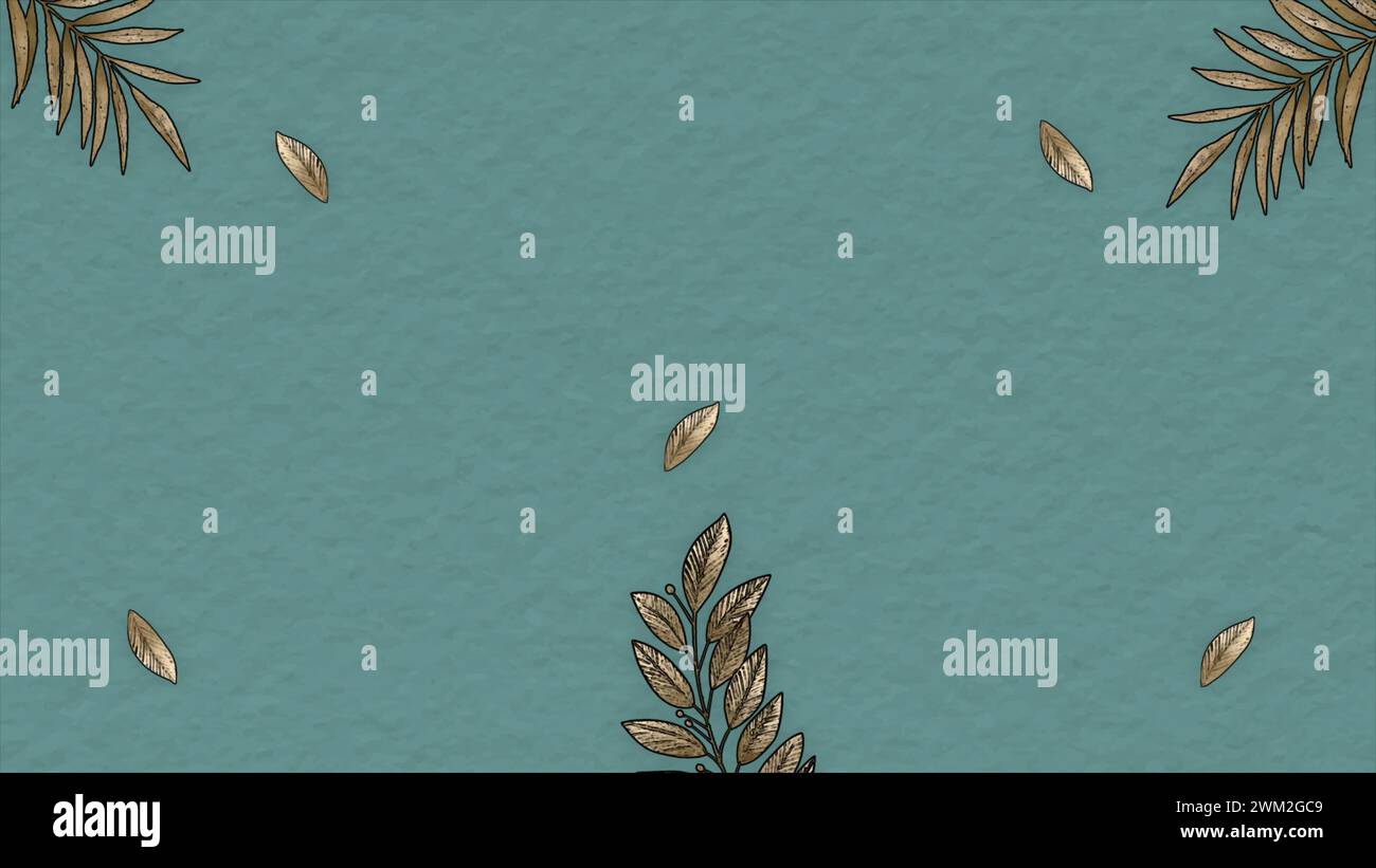 Backgrounds. Gilded Paper Plants Stock Photo - Alamy