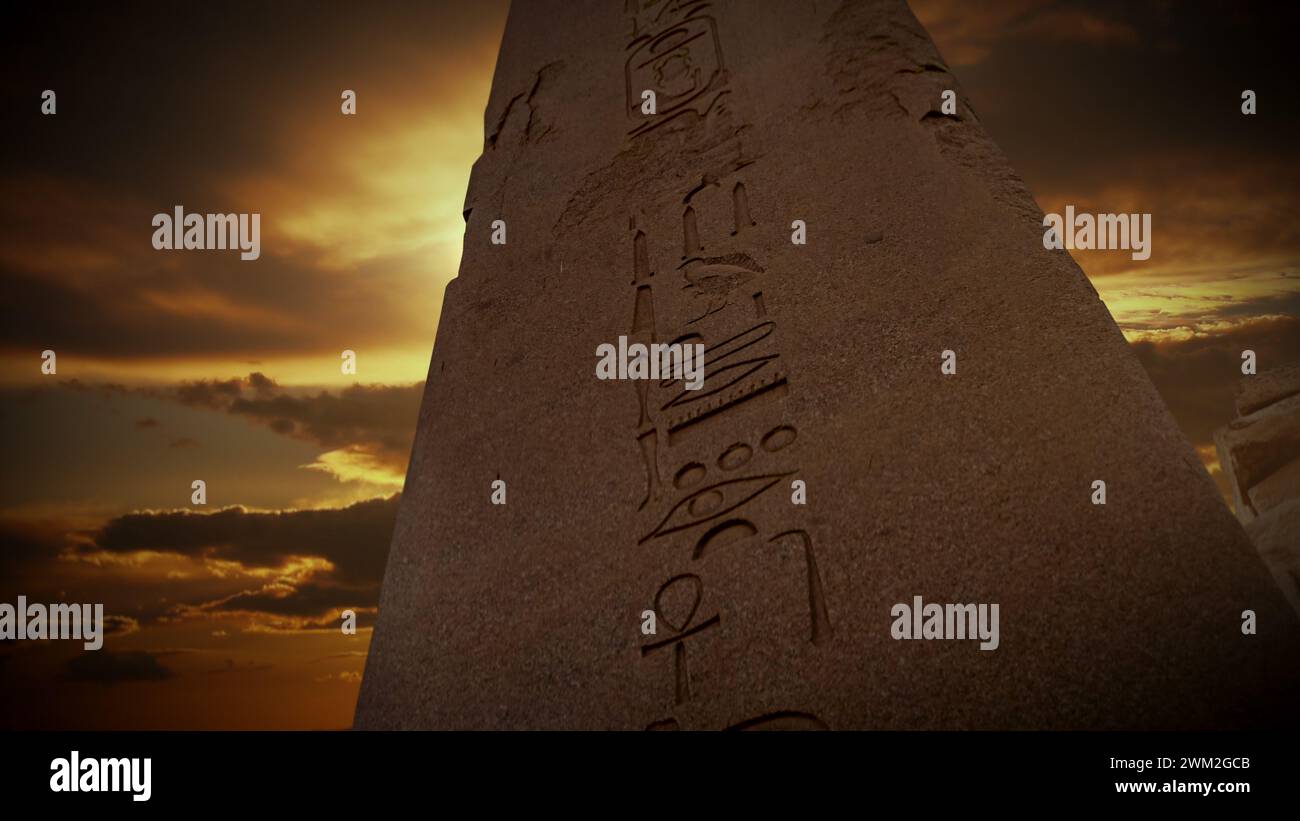 Ancient Egypt, Ancient Obelisk Stock Photo - Alamy