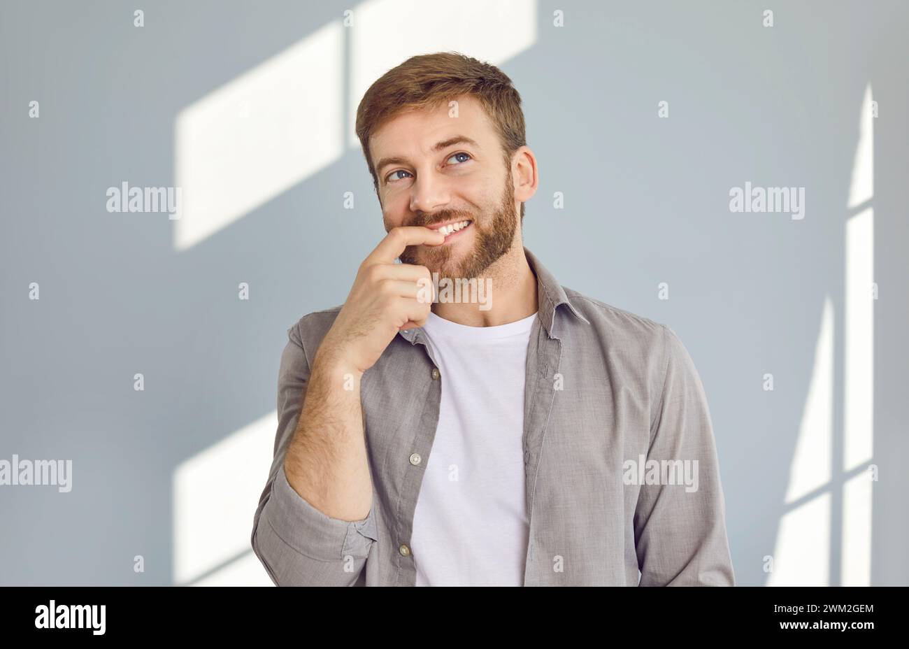 Young man thinking something hi-res stock photography and images - Alamy
