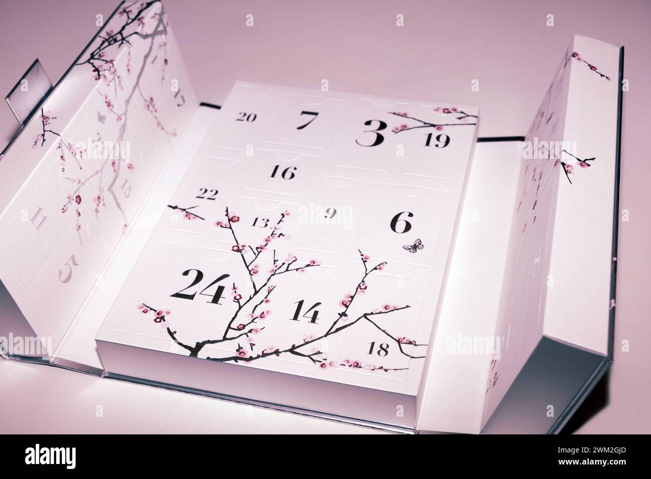 Advent calendar with numbers and with chocolate inside. Christmas ...