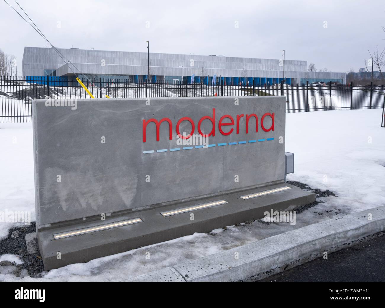Laval, Canada. 23rd Feb, 2024. Moderna's soon to open vaccine ...