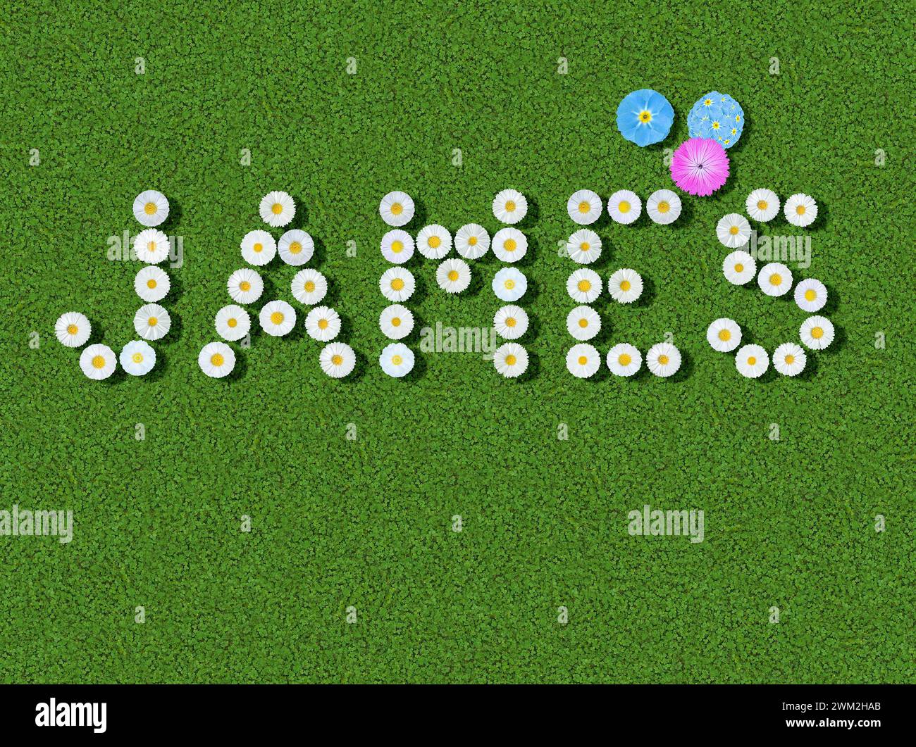 the ten most popular first names for boys in the US and UK Stock Photo ...